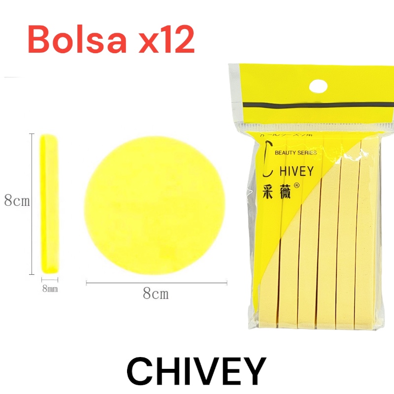 *6U ESPONJA LIMPIEZA FACIAL CHIVEY 40062 – bellacentral.com.ar
