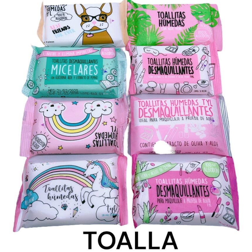 *10U TOALLITA HUMEDAS ANTIBACTERIALES/ TOALLITAS DESMAQUILLANTES TYL ...