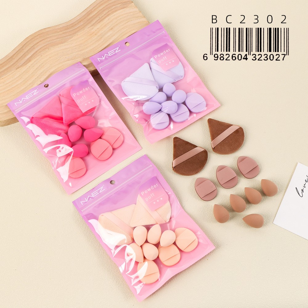 Set de 10 Esponjas de Maquillaje Variadas Mini Blenders y Puffs ...