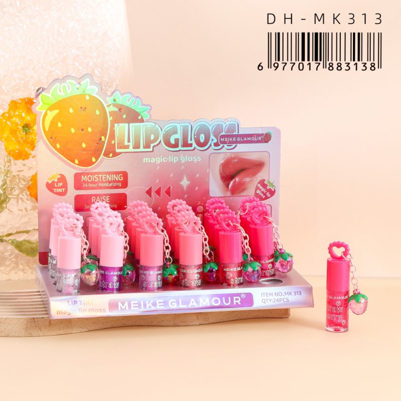 Brillo Labial con Llavero de Frutilla Meike Glamour – Lip Gloss DH ...