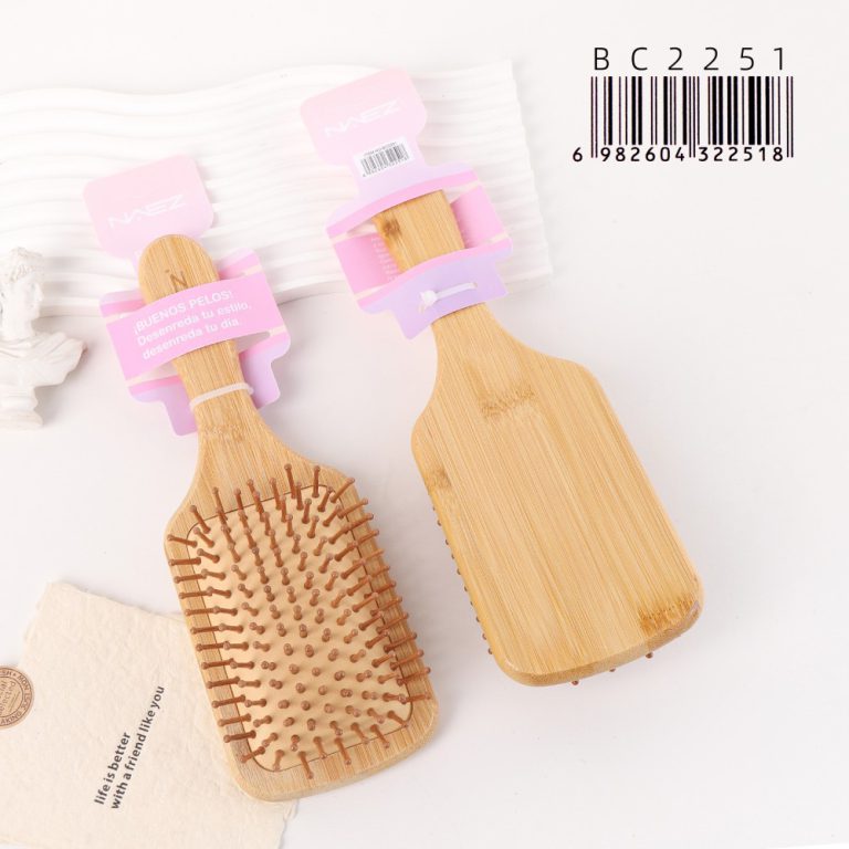Cepillo De Pelo Madera Bambú Masajeador Neumático Naez BC2251/22518 ...